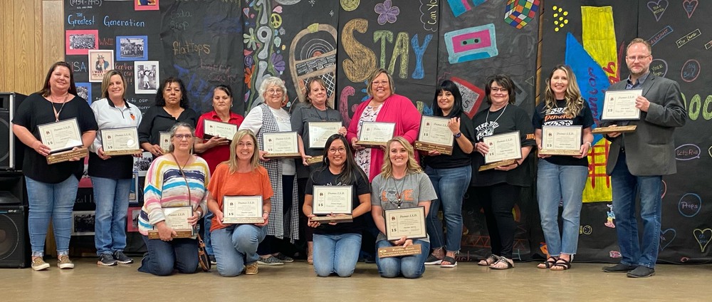 15 Year Service Award Winners | Dumas ISD